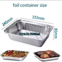 China ISO9001 Certified Rectangle Aluminum Foil Pan with Lid 12mic Thickened Reusable Tray for sale