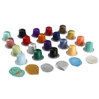 China Disposable Customized Printed Seal Lid Empty Aluminum Foil Coffee Capsules for Packaging for sale