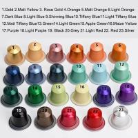 China Disposable Customized Printed Seal Lid Empty Aluminum Foil Coffee Capsules for Packaging for sale