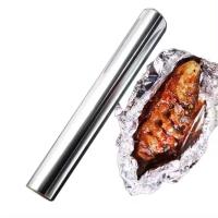 China 12 Micron 30cm x 50m Food Grade 8011 Aluminum Foil Roll Custom Logo Printing for sale