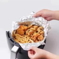China 12 Micron 30cm x 50m Food Grade 8011 Aluminum Foil Roll Custom Logo Printing for sale