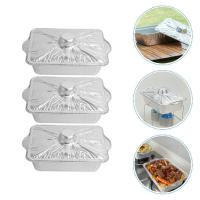 China Disposable Rectangular Aluminum Foil Tray Lid 12mic Thickness Food Grade for Baking Cooking for sale