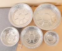 China Food Grade Aluminum Foil Container with Lid 15cm 20cm Custom Sizes for Baking Storage for sale