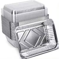 China Thickened Rectangular Aluminum Foil Pan Container for Take-out and Baking without Logo for sale