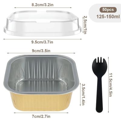 China Custom Aluminum Foil Container 500ml 900ml 1000ml Food Grade Disposable for Kitchen for sale