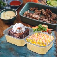 China Custom Aluminum Foil Container 500ml 900ml 1000ml Food Grade Disposable for Kitchen for sale
