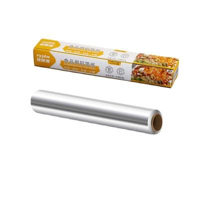 China ISO9001 Certified Food Grade Aluminum Foil Roll 12mic 30cm x 50m for Cooking Freezing and Storage for sale
