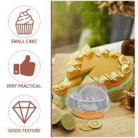 China Aluminum Foil Heart Shaped Cake Pan Set 10 Pcs with Lids 100ML Baking Ramekin for sale