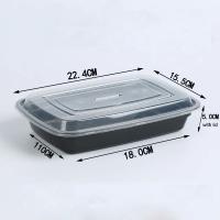 China 15 Pack Disposable Meal Prep Containers with Lids Stackable Plastic Bento Lunch Box 32 oz for sale