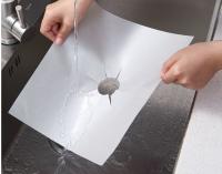 China Reusable Square Foil Gas Hob Protector Liner Tray for Eco-Friendly Kitchen Accessories for sale