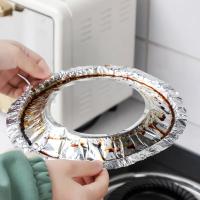 China Aluminum Foil Stove Burner Protectors 10 Pack 21.5x21.5x9.5cm Heavy Duty Gas Oven Liners for sale