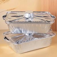 China 3-Pack Disposable Aluminum Foil Pans 30x9x7cm for BBQ Grilling Baking and Food Storage for sale