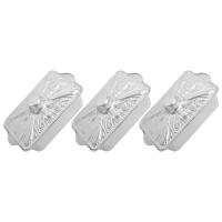 China 3-Pack Disposable Aluminum Foil Pans 30x9x7cm for BBQ Grilling Baking and Food Storage for sale