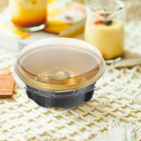 China Aluminum Foil Mini Cake Pans 100pcs with Lids 50ml Baking Molds for Individual Desserts for sale