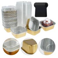 China 150Pcs Aluminum Foil Cupcake Cups Set Non-Stick Baking Cups 125-150ml Capacity Food Grade for sale