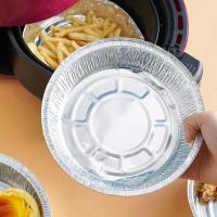 China 10Pcs Disposable Air Fryer Paper Liners Nonstick Aluminum Foil Baking Mats 20cm for sale