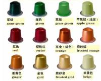 China Custom Order Aluminum Foil Disposable Espresso Coffee Capsules for sale