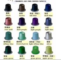 China Custom Order Aluminum Foil Disposable Espresso Coffee Capsules for sale