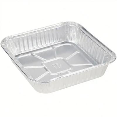 China Custom Disposable Aluminum Foil Food Containers 100-5118ml with Lid Microwave Safe for sale