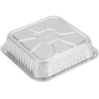China Custom Disposable Aluminum Foil Food Containers 100-5118ml with Lid Microwave Safe for sale