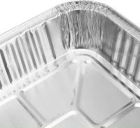 China 700ml Aluminum Foil Food Container with PP Lid Disposable Takeaway Packaging 100-5118ml Capacity for sale