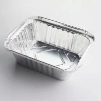 China Custom Aluminum Foil Food Containers 100-5118ml Disposable Microwave Safe with Flat Lid for sale