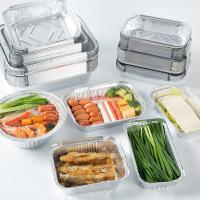 China Custom 120ml Aluminum Foil Lunch Box with Foil Lid 100-5118ml Capacity Disposable Microwave Safe for sale