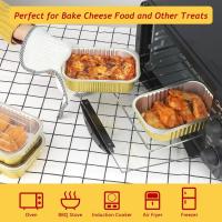 China Disposable Aluminum Foil Food Container 16 oz 1 lb with PP Lid 50 Packs Custom Size for sale