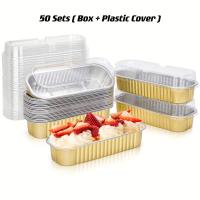 China Aluminum Baking Pans with Lids 6.8 Oz Mini Loaf Pans Rectangle Muffin Tins for sale