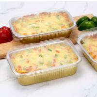 China Pulp Moulding Process Type Custom Order 850ml Aluminum Foil Container for Restaurant for sale
