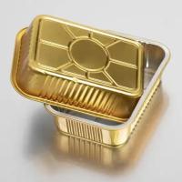 China Pulp Moulding Process Type Custom Order 850ml Aluminum Foil Container for Restaurant for sale