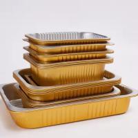 China Pulp Moulding Process Type Custom Order 850ml Aluminum Foil Container for Restaurant for sale