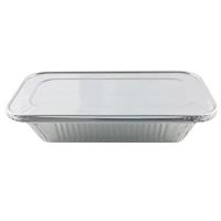 China 360ml 12oz Rectangle Aluminum Foil Food Container for Airline Meal Cooking Storage for sale