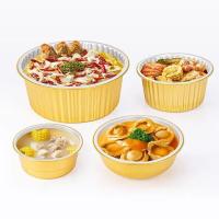 China Aluminum Foil Hot Pot Takeaway Lunch Box 100-5118ml Strong Sealing High Temperature Resistance for sale