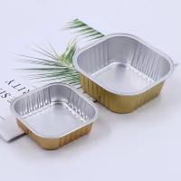 China Food Grade Aluminum Foil Container 300ml 11oz for Take Away Heat Sealing Trays for sale
