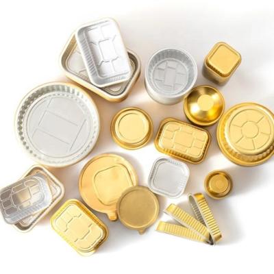 China Aluminum Foil Disposable Lunch Box 320-5000ml with Heat Sealed Lid Custom Size for sale