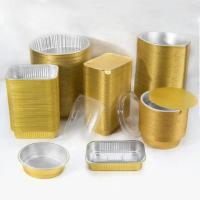 China Aluminum Foil Disposable Lunch Box 320-5000ml with Heat Sealed Lid Custom Size for sale