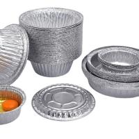 China Aluminum Foil Baking Loaf Pan with Lid 320-5000ml Disposable Microwave Safe Food Container for sale