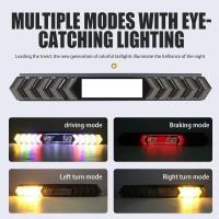China New Car Devil Eyes Tail Light Trailer Trucks Car LED Rear Tail Light Red Amber DRL Turn Signal Rear Lamps for Truck Taillight for sale