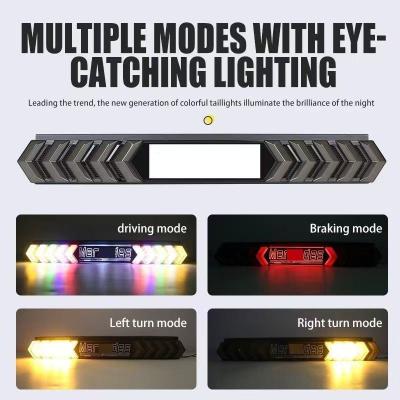 China New Car Devil Eyes Tail Light Trailer Trucks Car LED Rear Tail Light Red Amber DRL Turn Signal Rear Lamps for Truck Taillight for sale