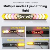 China New Car Devil Eyes Tail Light Trailer Trucks Car LED Rear Tail Light Red Amber DRL Turn Signal Rear Lamps for Truck Taillight for sale