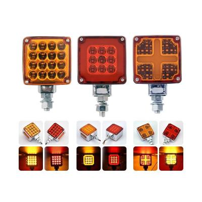 China Trailer Taillight 12V24V LED Double-sided square Light Truck Tail Light Side Light Reversing Wide Manufacturers for sale