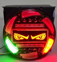 China truck LED rear tail light multifunction blinker light angel eyes high brightness turn signal brake lights running water blinker for sale