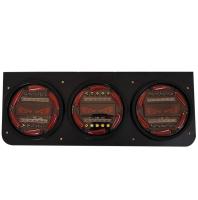 China Truck LED five-inch trailer high brightness waterproof triple brake burst flash steering rear combination rear tail light for sale