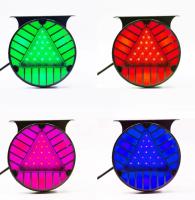 China New truck 12v24v motorbike pilot dazzle colour high brightness waterproof LED brake driving flash warning tail light for sale