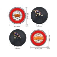 China High-performance 12-24v Truck Led Tail Light 5.5inch Round Brake Turn Tail Lights for Truck White Red Amber for sale