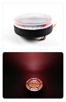 China 12V 24V Brake Driving Stop Flow Turn Signal Reverse Truck Side Light Round Red Led Trailer Tail Light for Car for sale