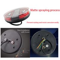 China New Style 4 Inch 24V LED Round Trailer Tail Lights Flowing Lights Rear Lamps for VOLVO Trucks for sale