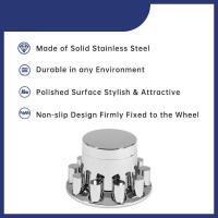 China Factory Wheel Axle Covers Suits Lug Nut Covers for Semi Trucks Wheel Axle Cover Hub Caps for American Trucks for sale