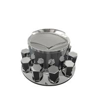 China Chrome Truck Axle Cover Kit 33mm 32mm ABS Plating Truck Wheel Cover Truck Parts for sale